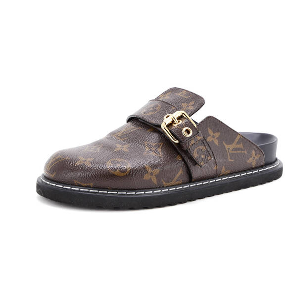 Louis Vuitton | Shoes | Louis Vuitton Cosy Flat Clog Mules Monogram ...